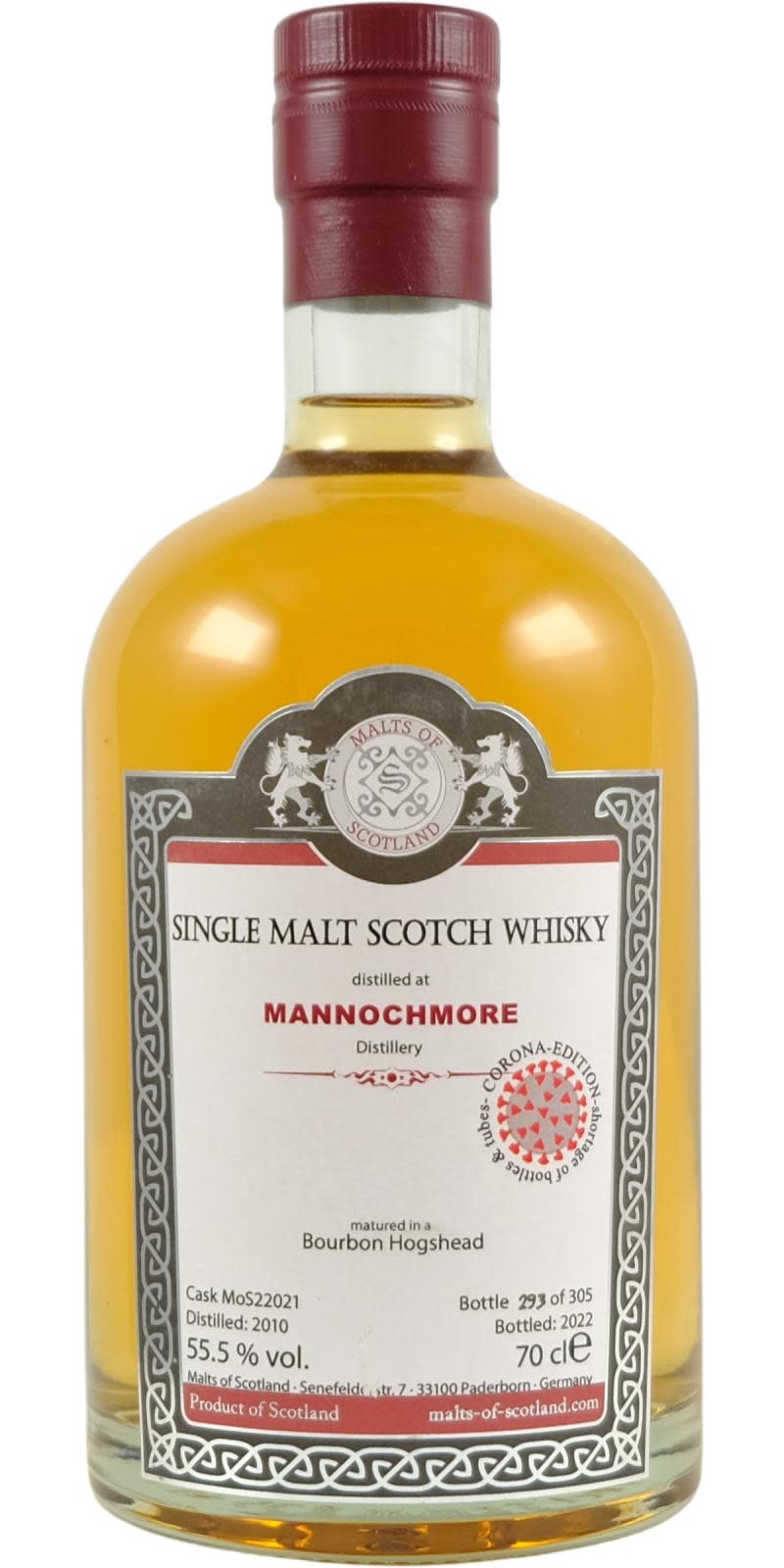 Mannochmore 2010 Malts of Scotland - buy online | Whiskybase Shop