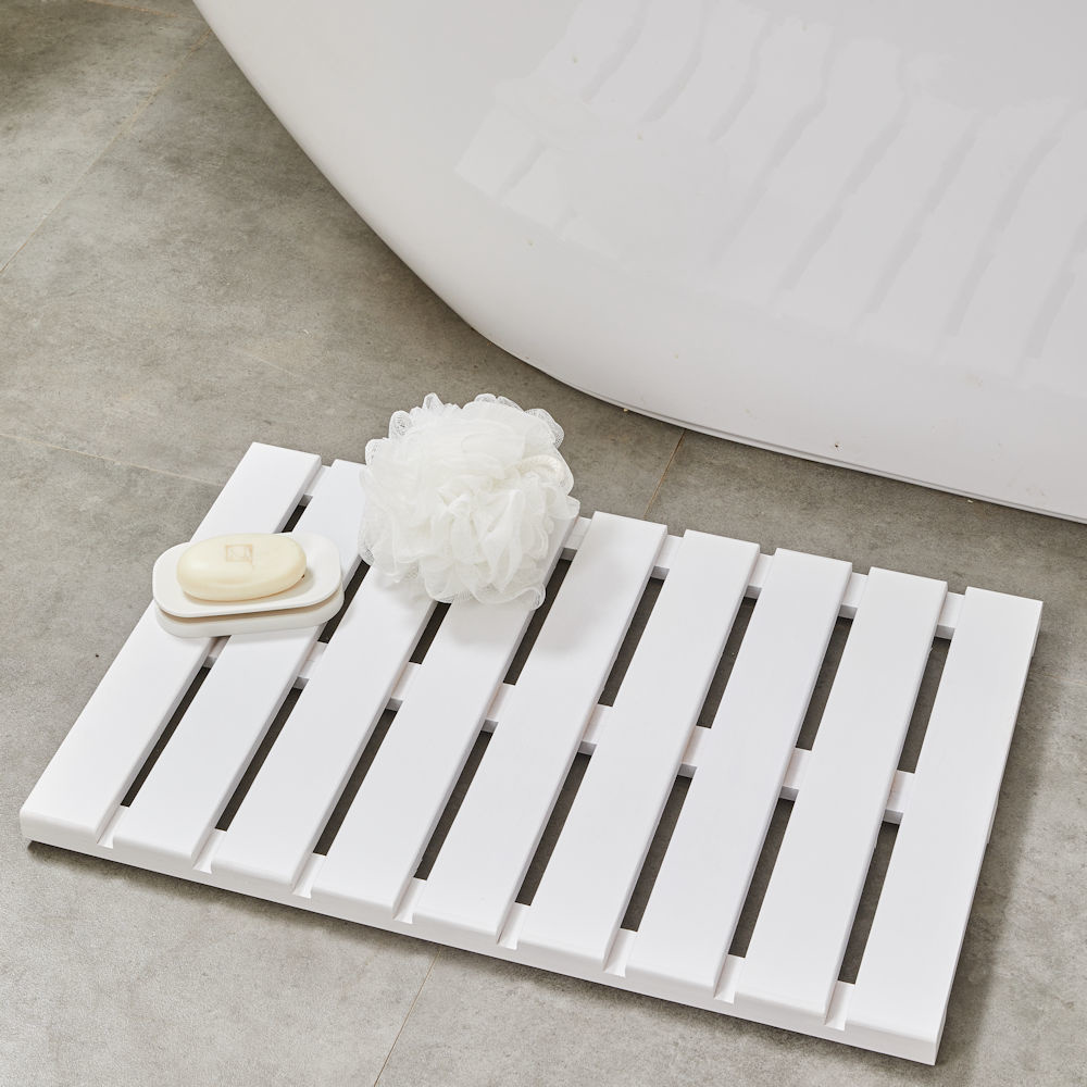 Decopatent® Badmat - Bamboe - Douchemat antislip - Voor in douche of ...