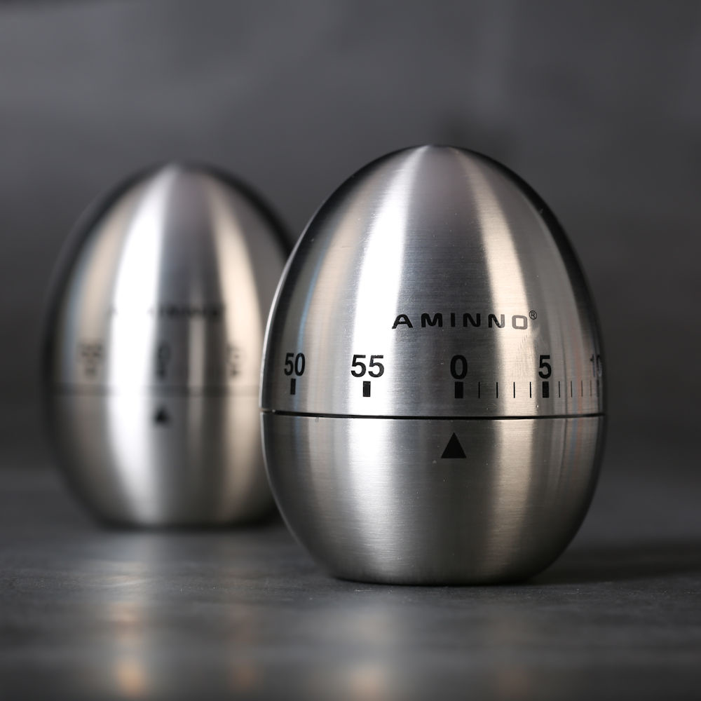 Decopatent® RVS Kookwekker - Eierwekker - Kookwekker analoog metaal ...