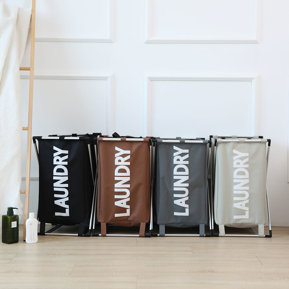 Decopatent® Wasmand Laundry met afsluitbaar vak - 30 L - Wasmanden 1 ...