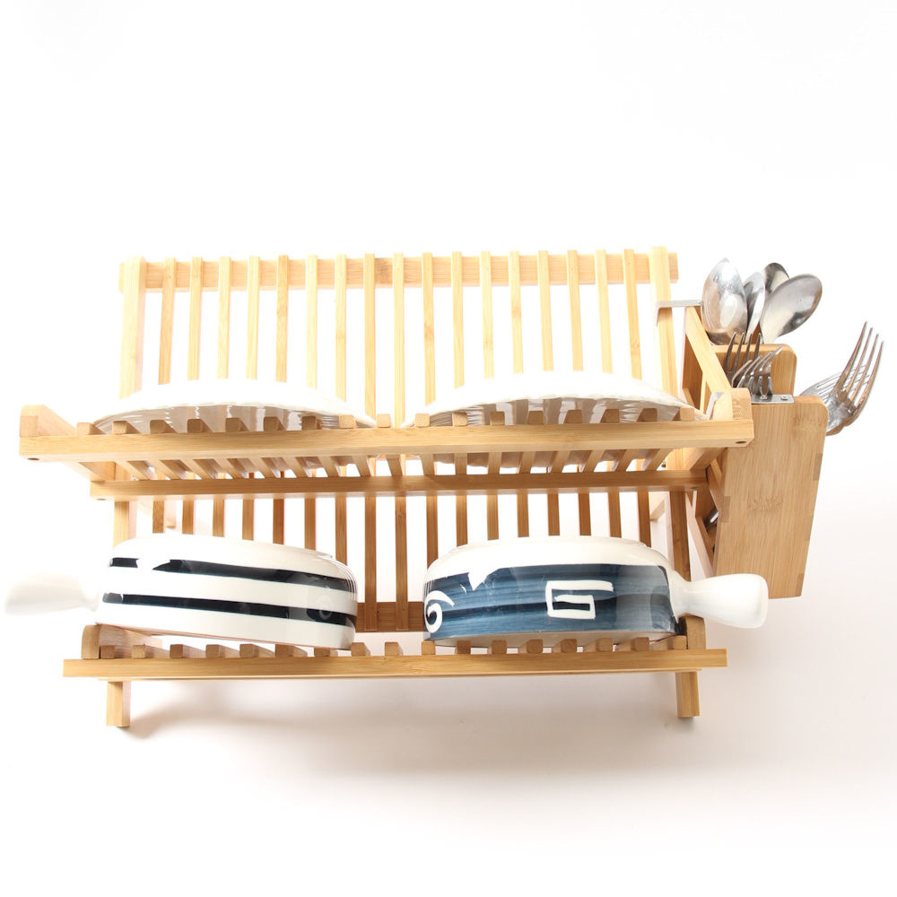 Decopatent® Afdruiprek voor Afwas - Bamboe - Hout - Inklapbaar ...