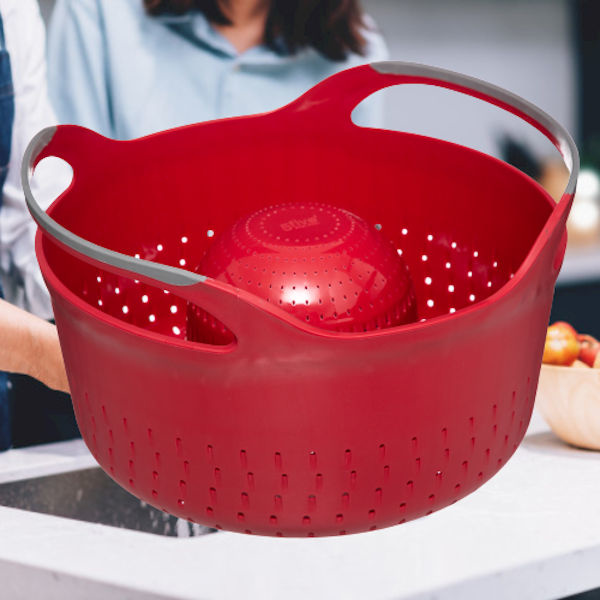 Decopatent® Dubbel Kunststof Vergiet - Aan 2 kanten zeven - 2 Zeef ...