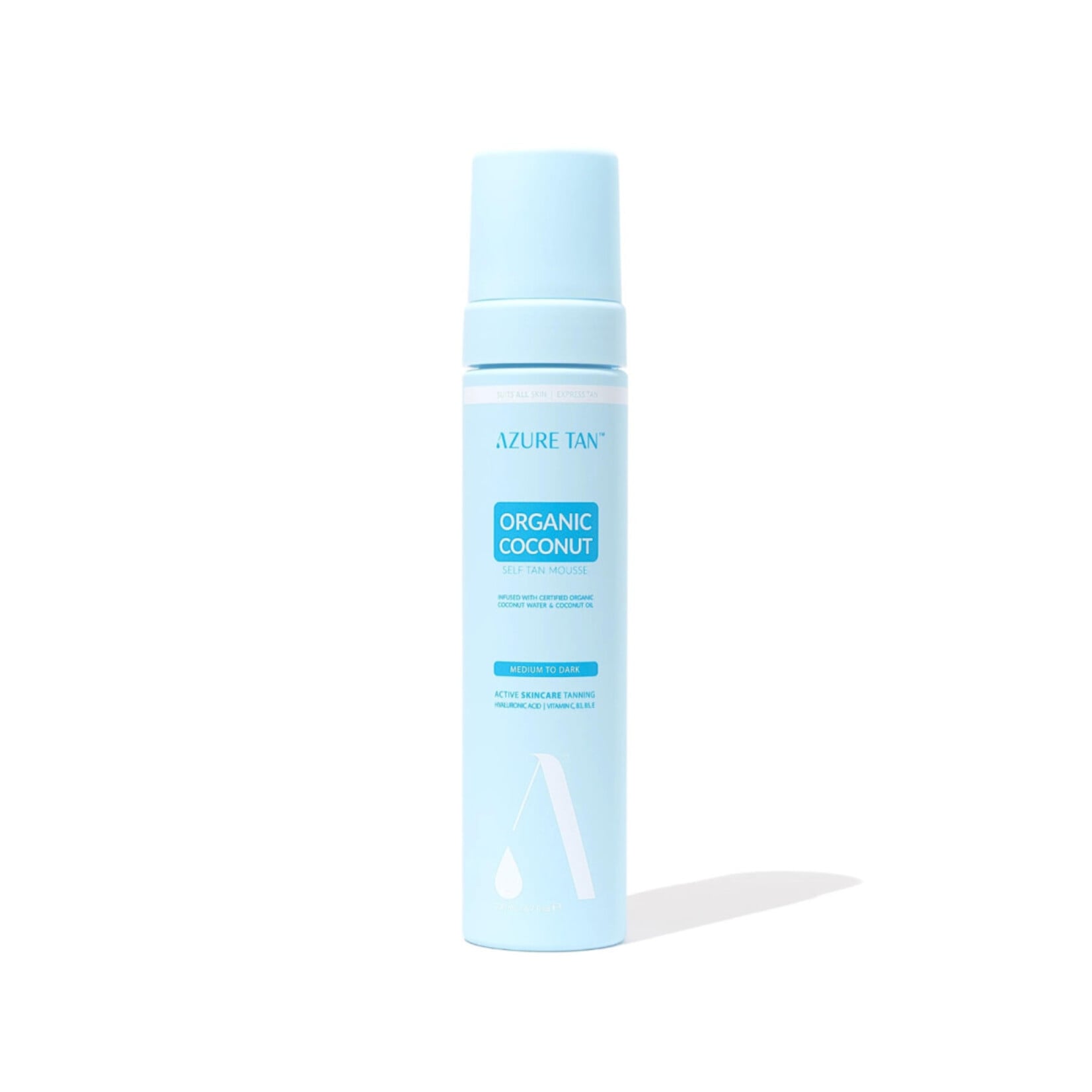 Self Tan Mousse ORGANIC COCONUT - Medium To Dark by Azure Tan