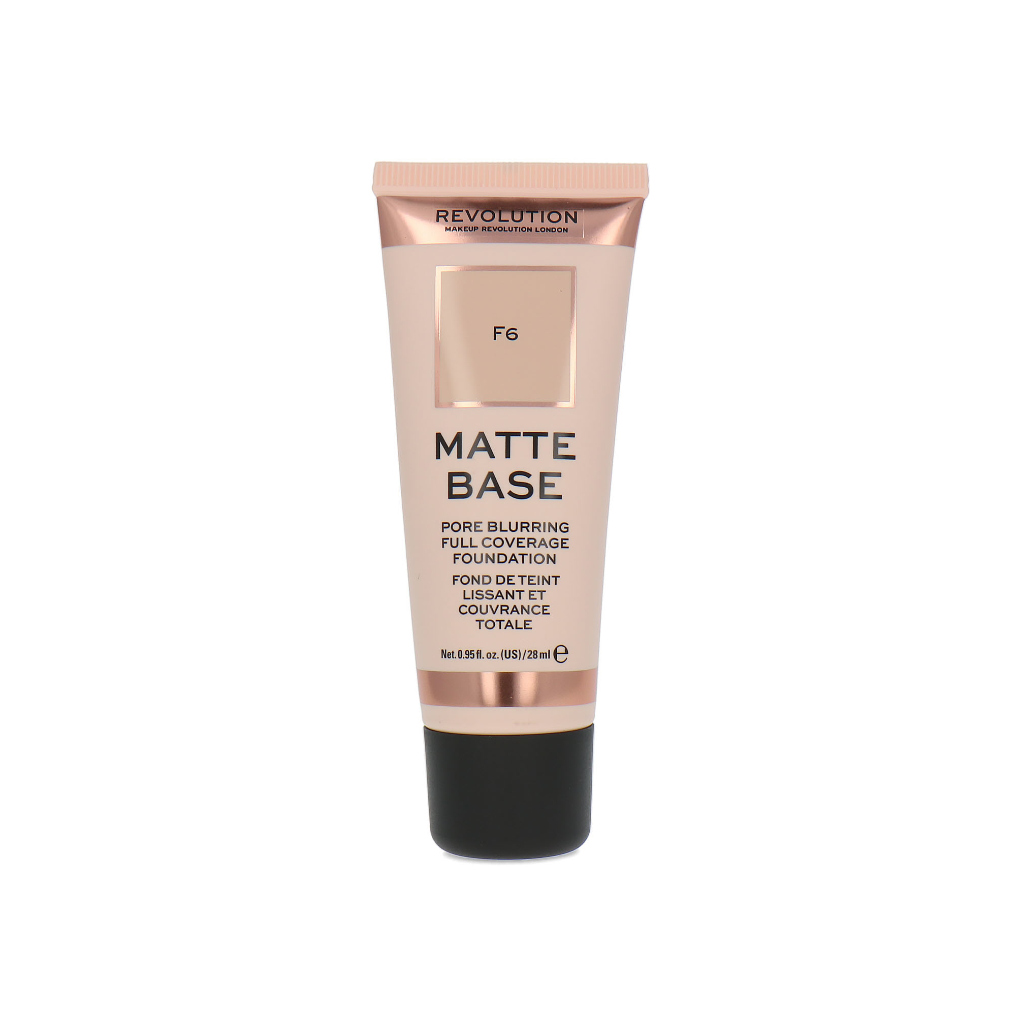 Makeup Revolution Matte Base Pore Blurring Full Coverage Foundation