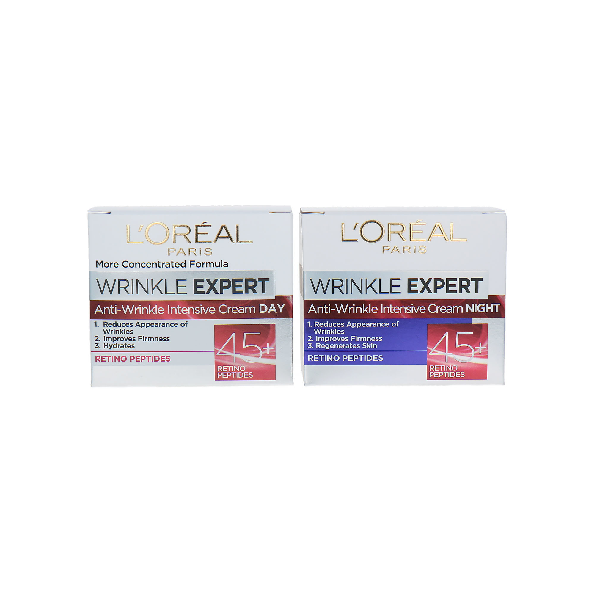 L'Oréal Wrinkle Expert Day- & Night Cream 45+ - 2 x 50 ml kopen