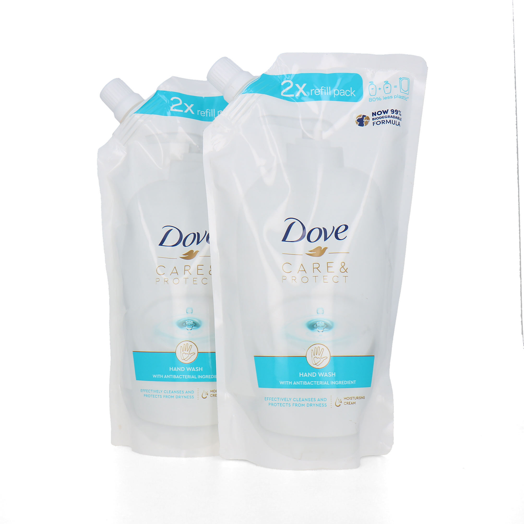 Dove Care & Protect Refill - 500 ml (set van 2) online kopen