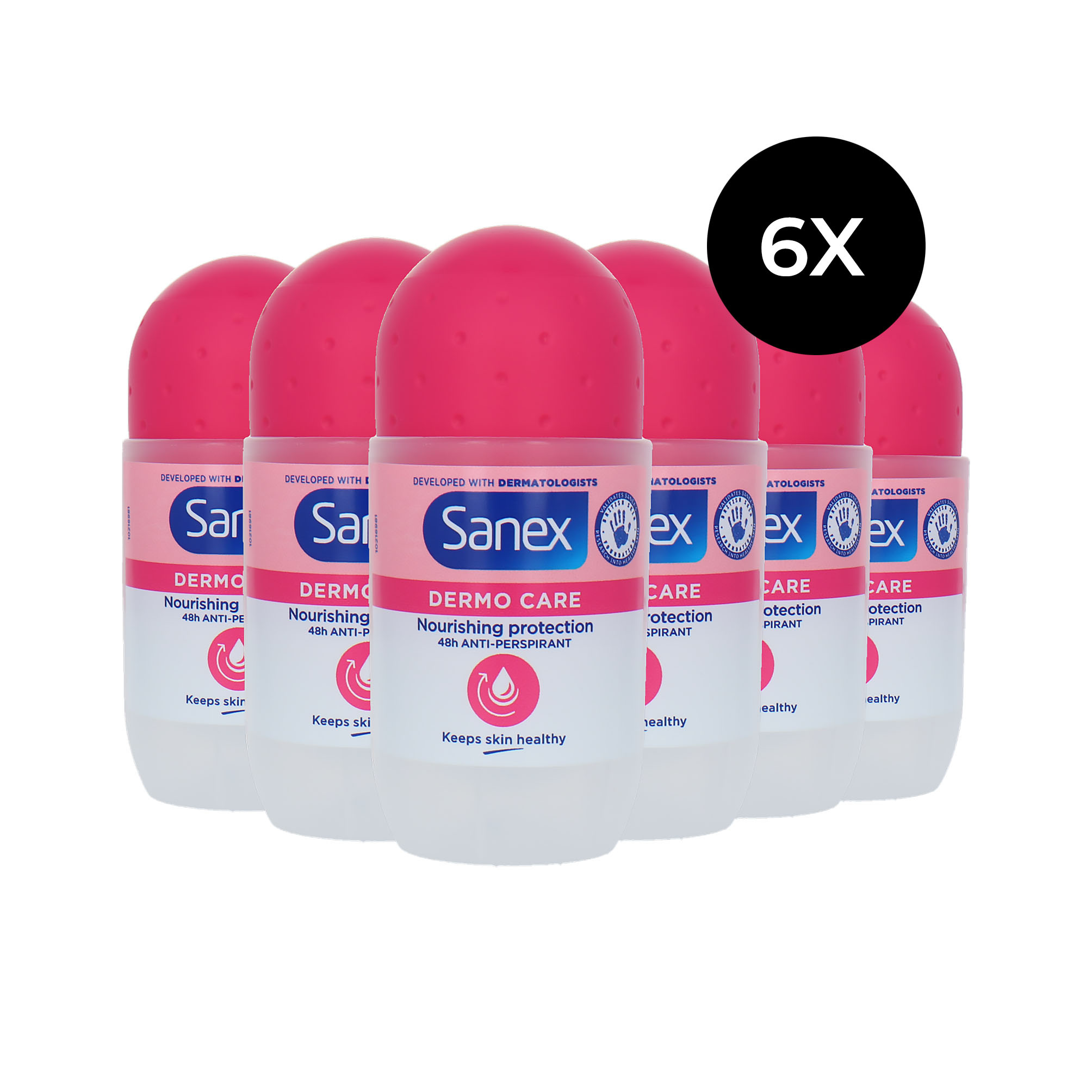 Sanex Dermo Care Roll-on Deodorant - 6 x 50 ml online kopen