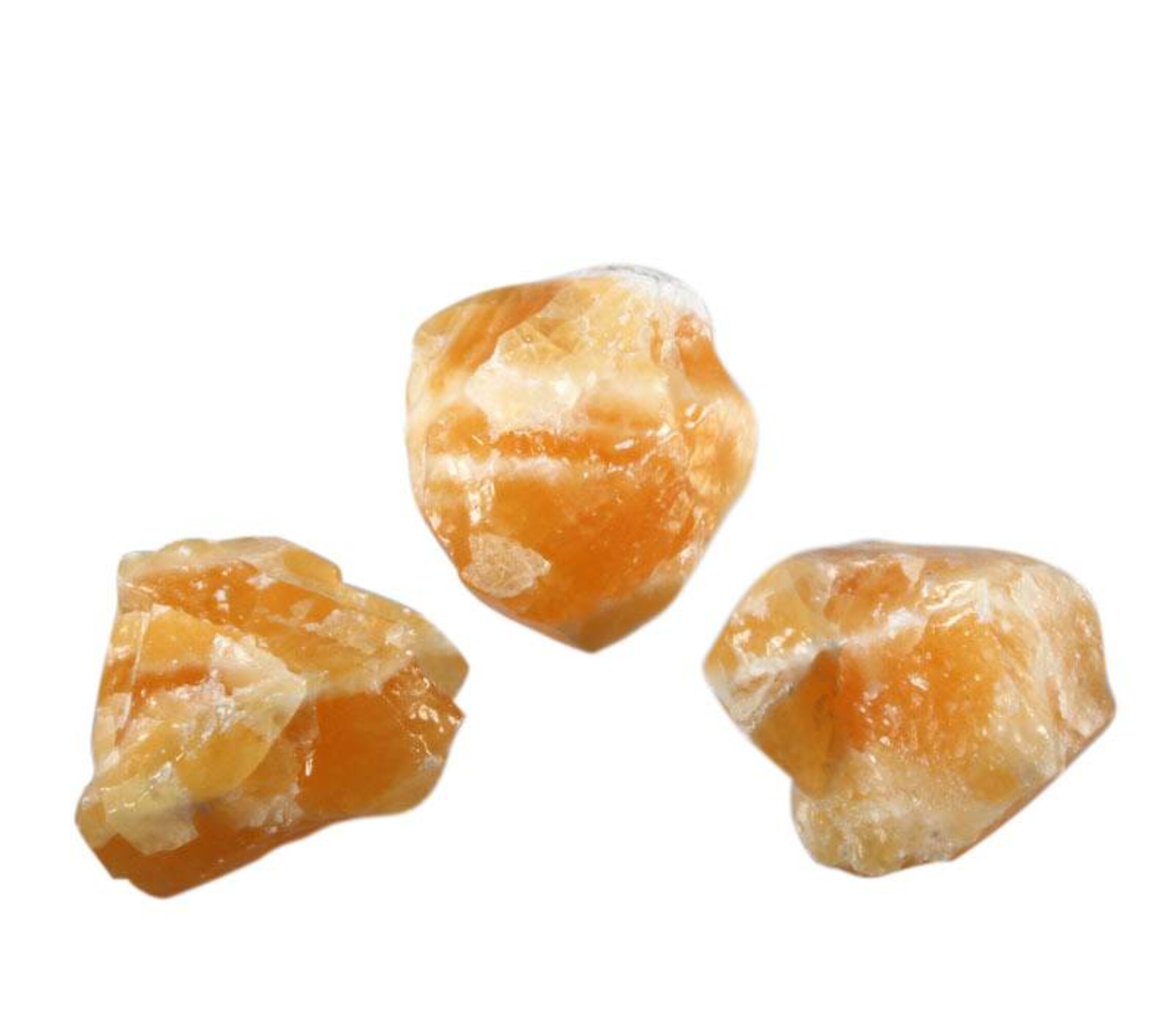 Calciet (oranje) ruw 100 - 175 gram - Spiritual Garden