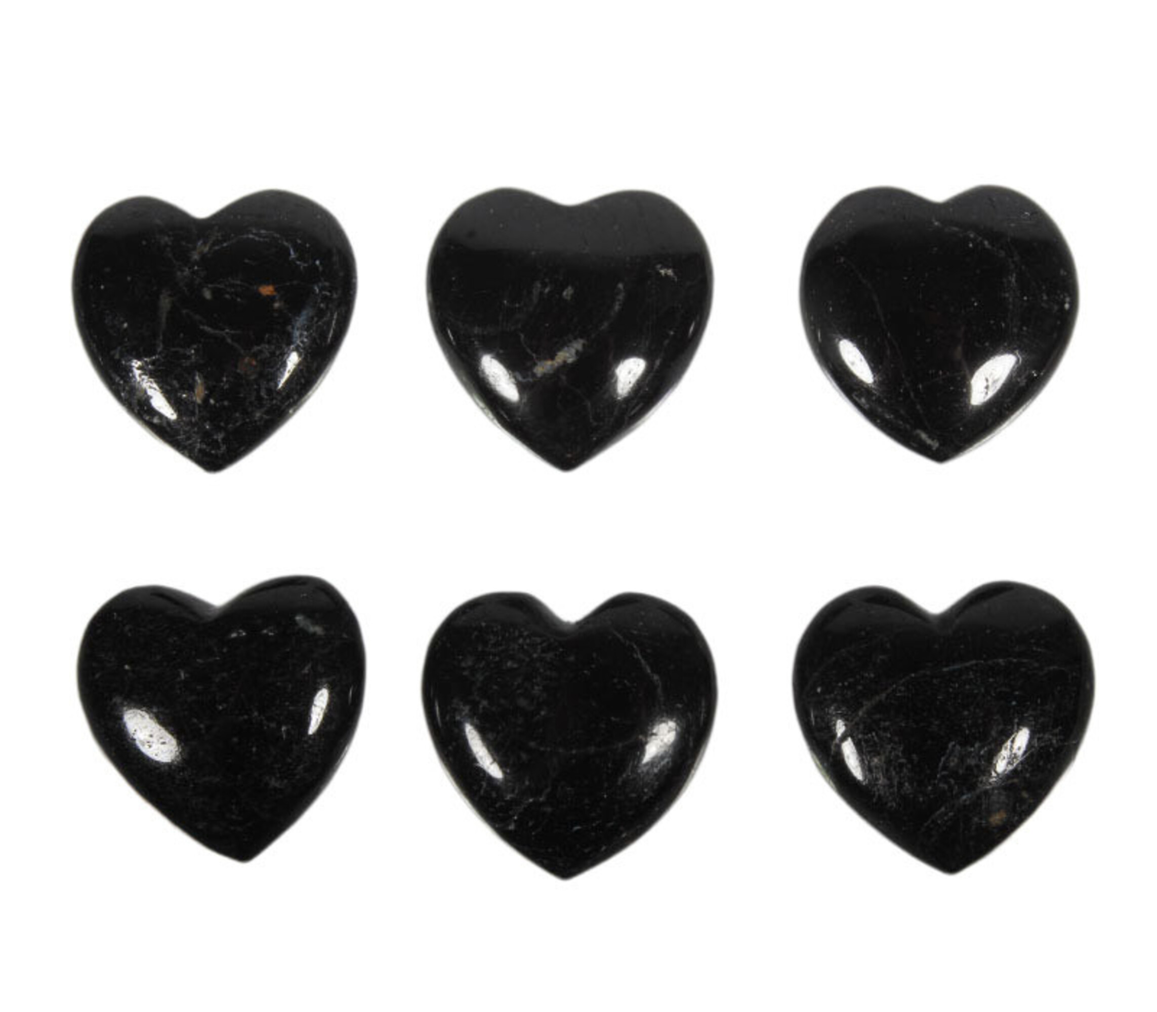 Toermalijn (zwart) edelsteen hart 3 cm - Spiritual Garden