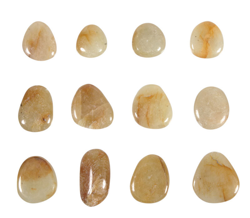 Saffier (geel) steen getrommeld 2 - 5 gram - Spiritual Garden