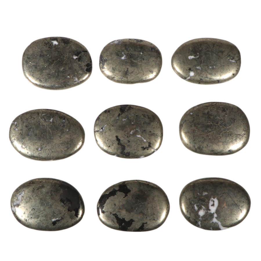 Pyriet steen plat gepolijst - Spiritual Garden