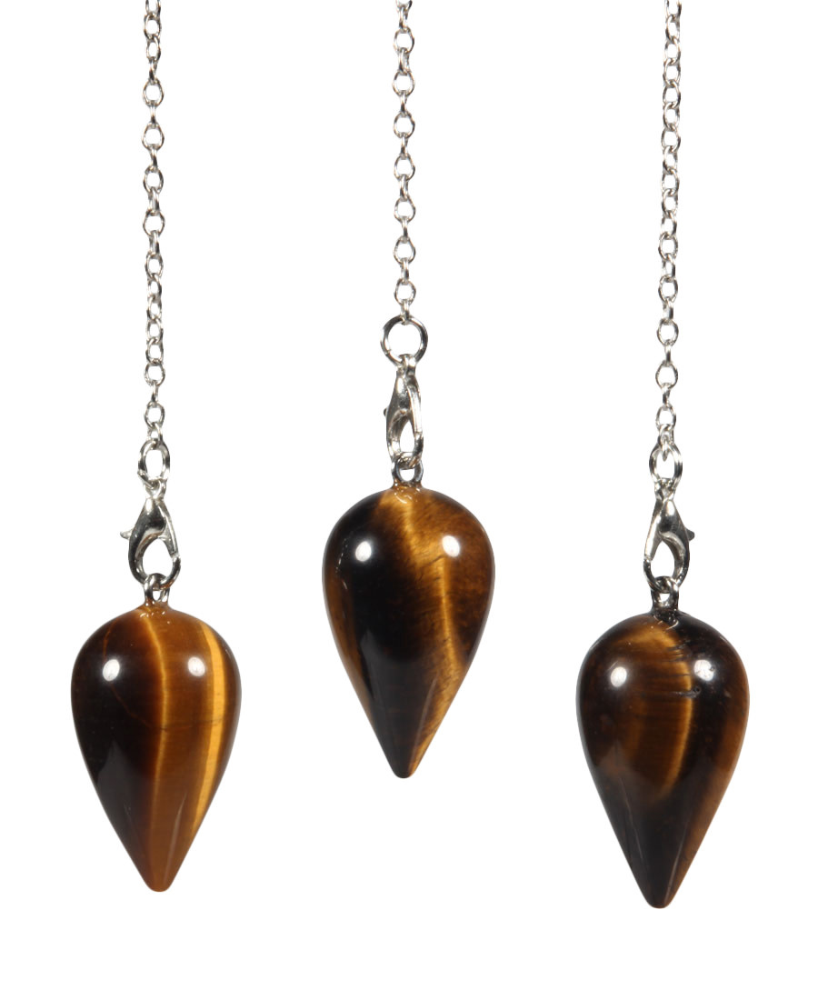 Tijgeroog pendel druppel - Spiritual Garden