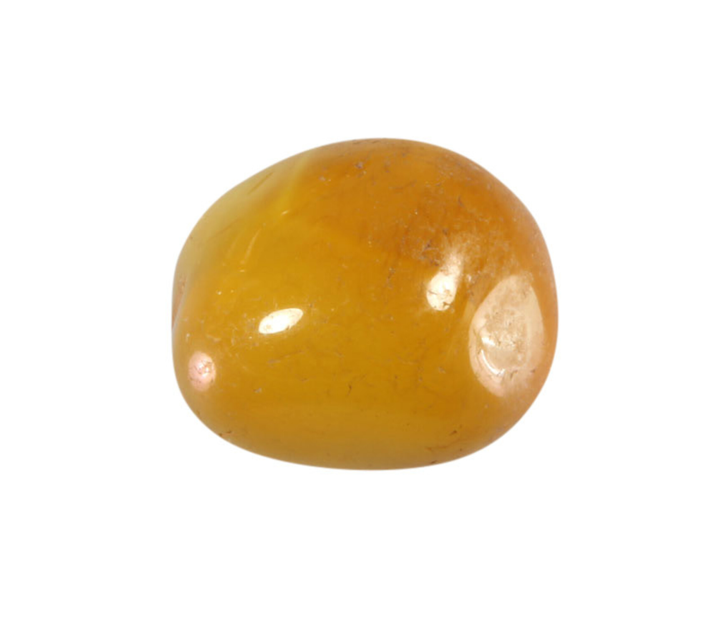 Agaat (geel) steen getrommeld 10 - 20 gram - Spiritual Garden