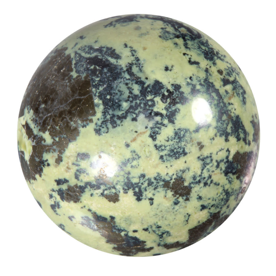 Magnetiet in serpentijn bol 52,5 mm | 228 gram - Spiritual Garden