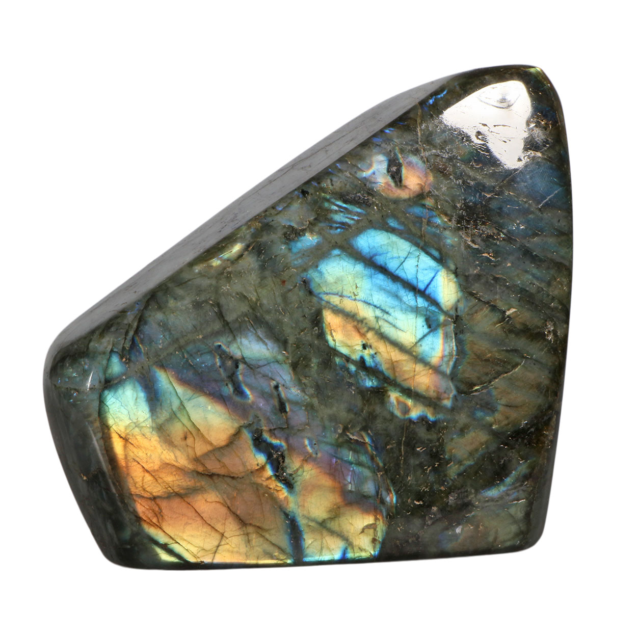 Labradoriet sculptuur 13 x 12 x 4,5 cm | 1284 gram - Spiritual Garden