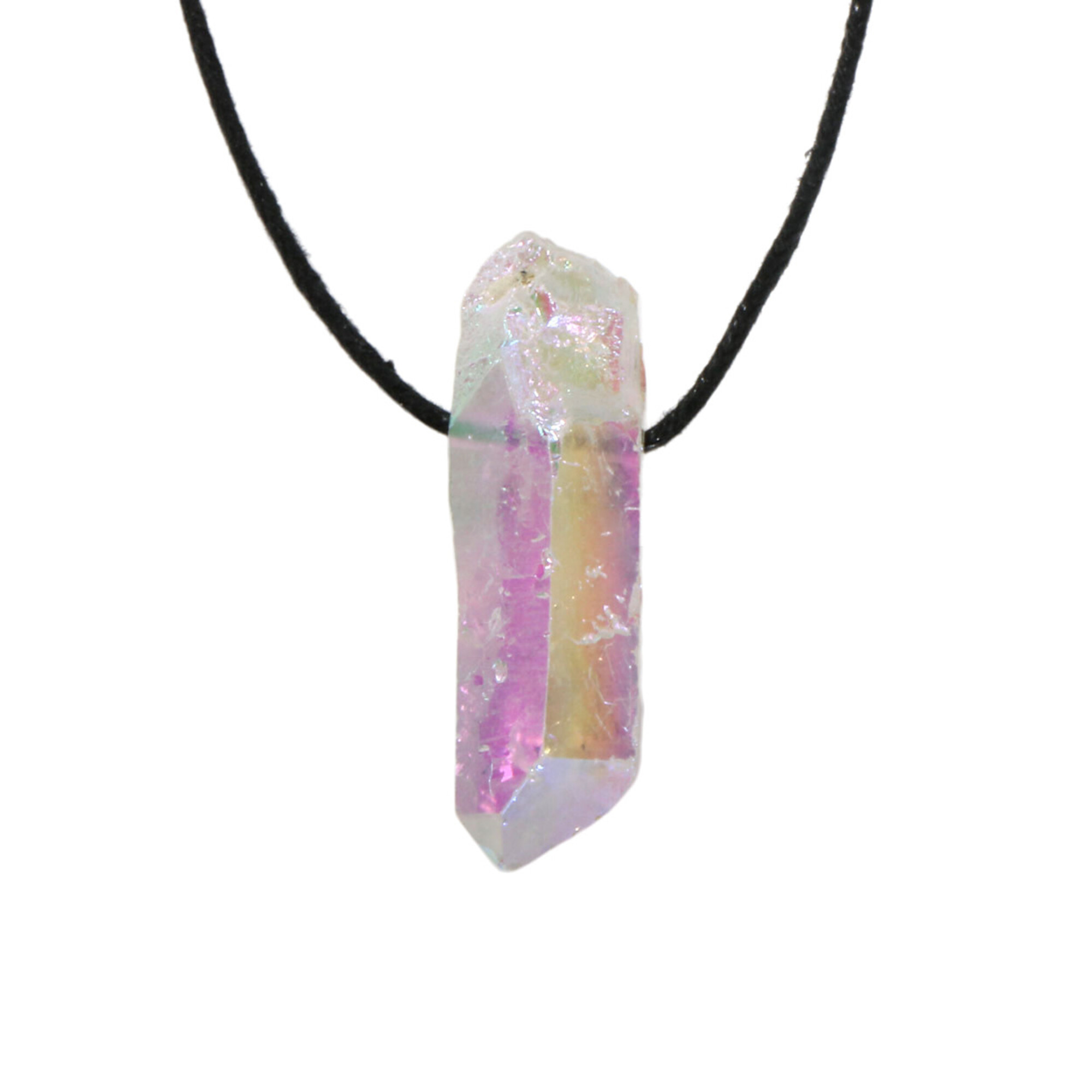 Angel aura kwarts doorboorde hanger kristal - Spiritual Garden