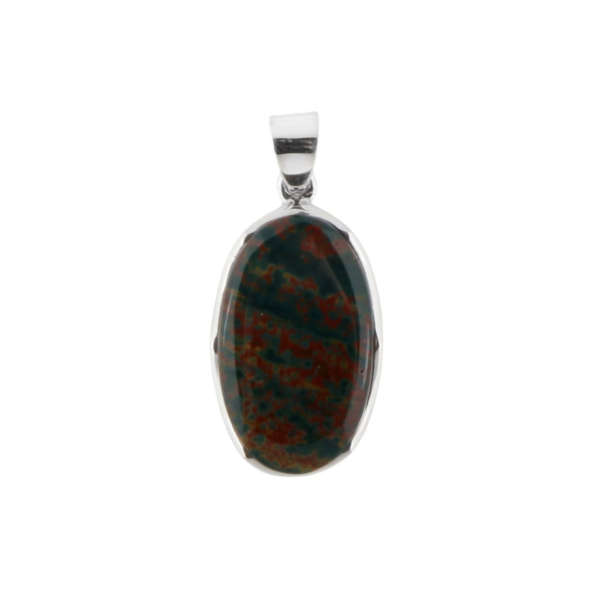 Zilveren hanger heliotroop | ovaal 2,7 x 2 cm - Spiritual Garden
