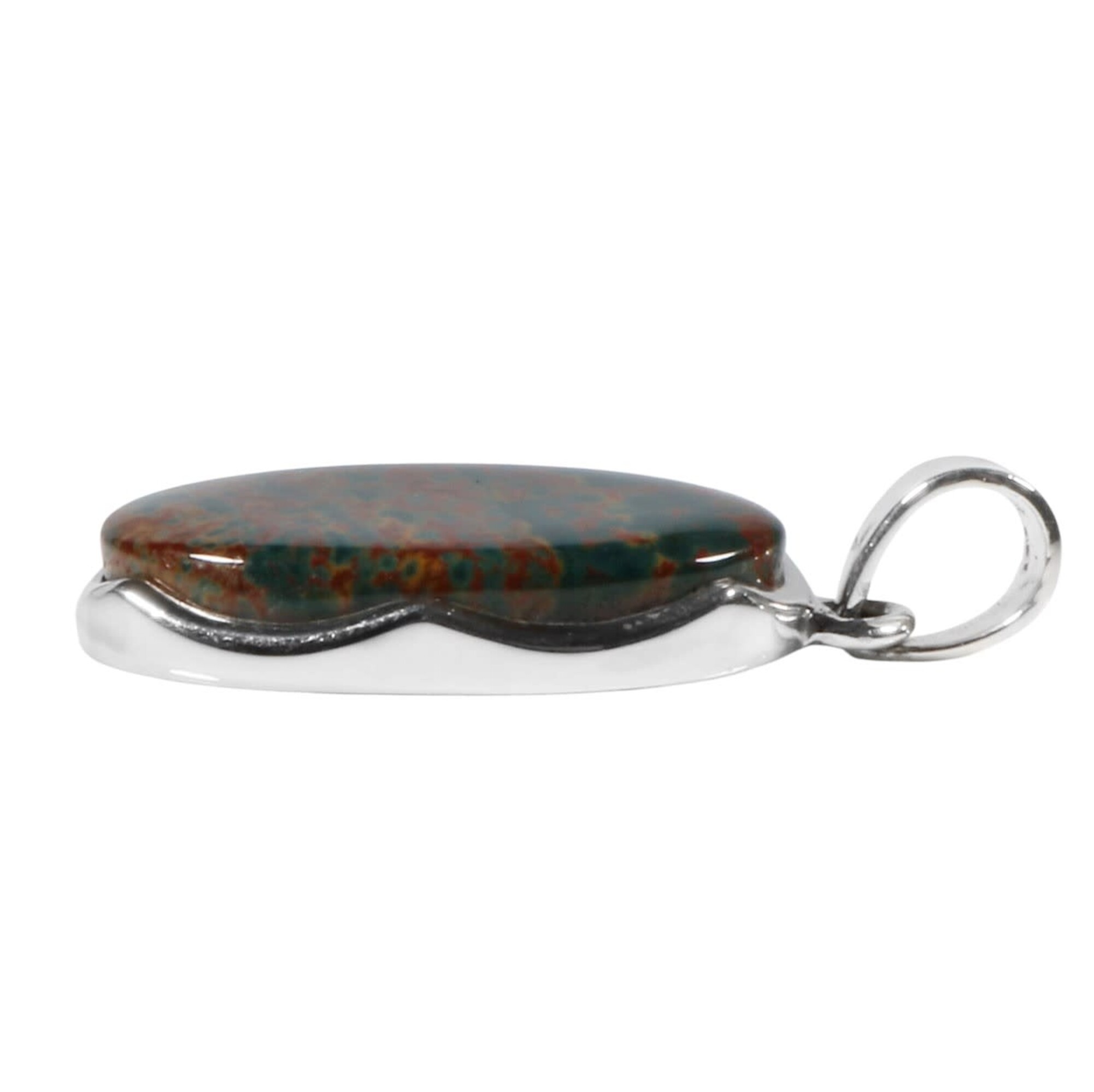 Zilveren hanger heliotroop | ovaal 2,7 x 2 cm - Spiritual Garden