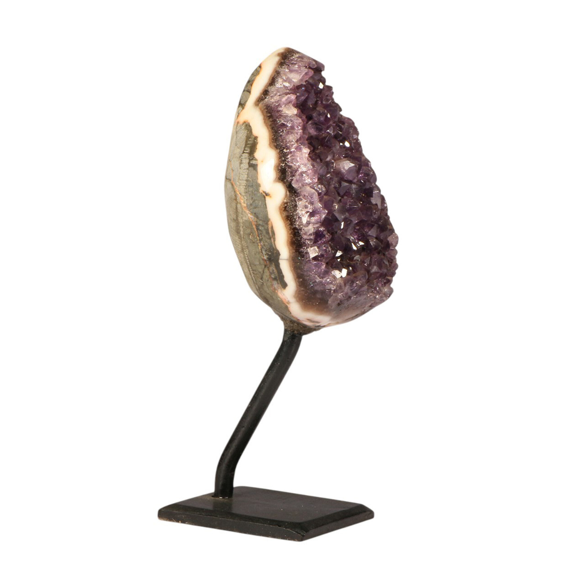 Amethist geode op standaard 10,5 x 8 x 4.5 cm | 817 gram - Spiritual Garden