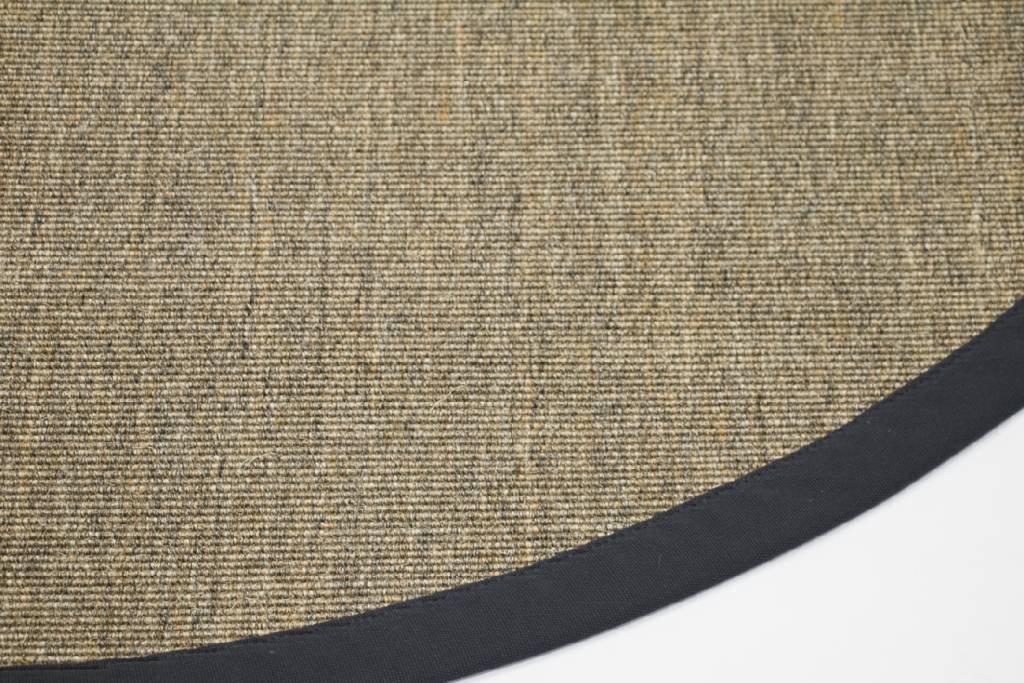 Sisal Teppich Premium 16 Natur rund mit hochwertiger Bordüre aus ...