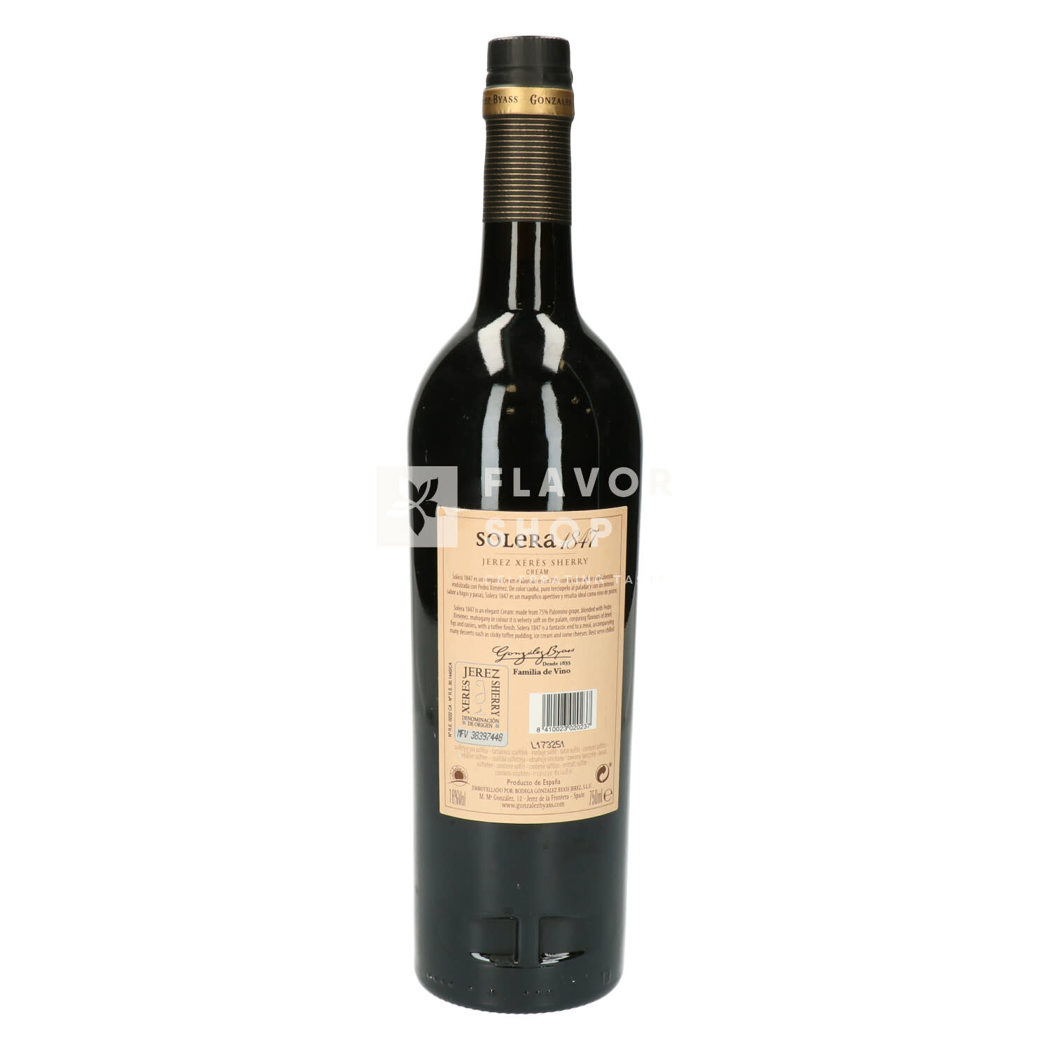 Solera 1847 Cream Sherry Dulce - Gonzalez Byass - Flavor Shop ...