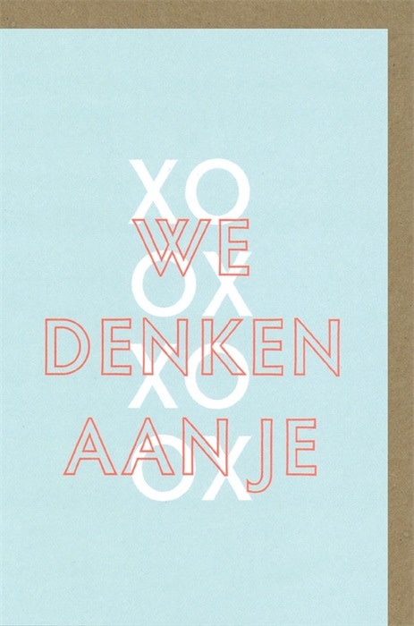 Wir denken an Dich - Grußkarte