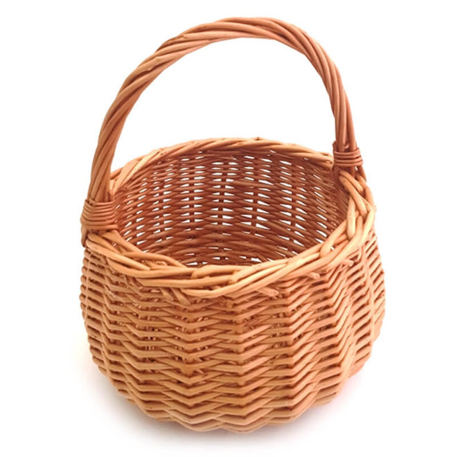 Rieten mandje rond - De Speelgoedwinkel