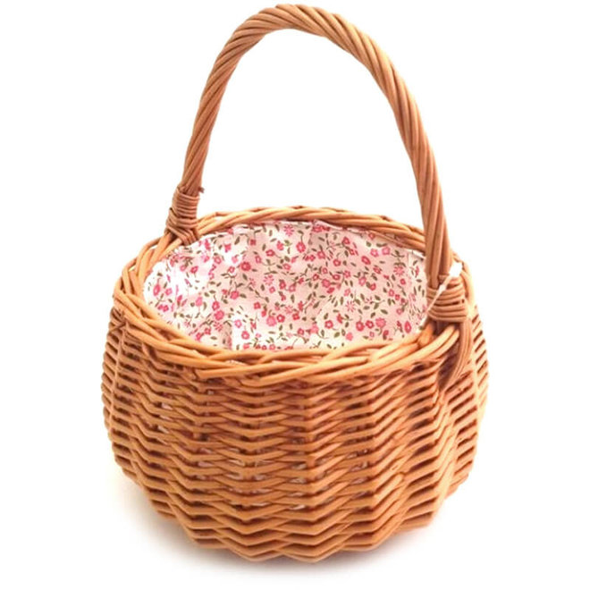 Rieten mandje rond - De Speelgoedwinkel