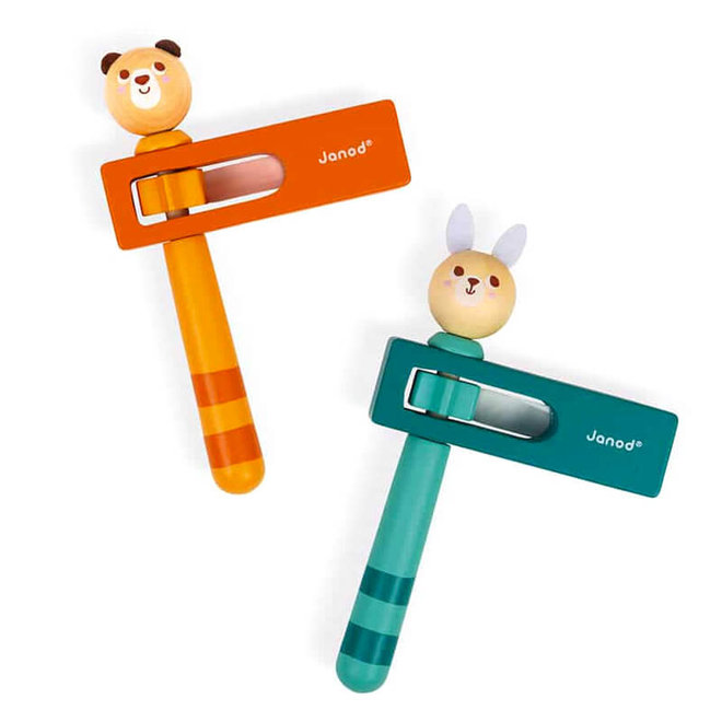 Janod Pocket - Ratel instrument konijn - De Speelgoedwinkel