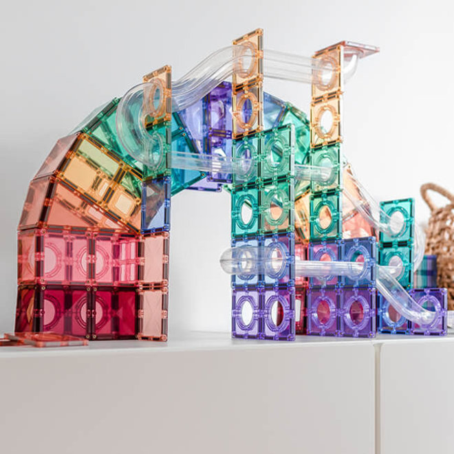 Connetix Pastel Ball Run (106st) | Magnetische Ballenbaan - De ...