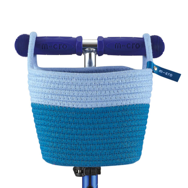 Micro Step mandje katoen blauw - De Speelgoedwinkel