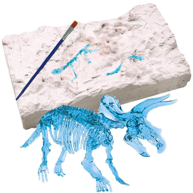 Uithakset dino skelet (glow in the dark) - De Speelgoedwinkel