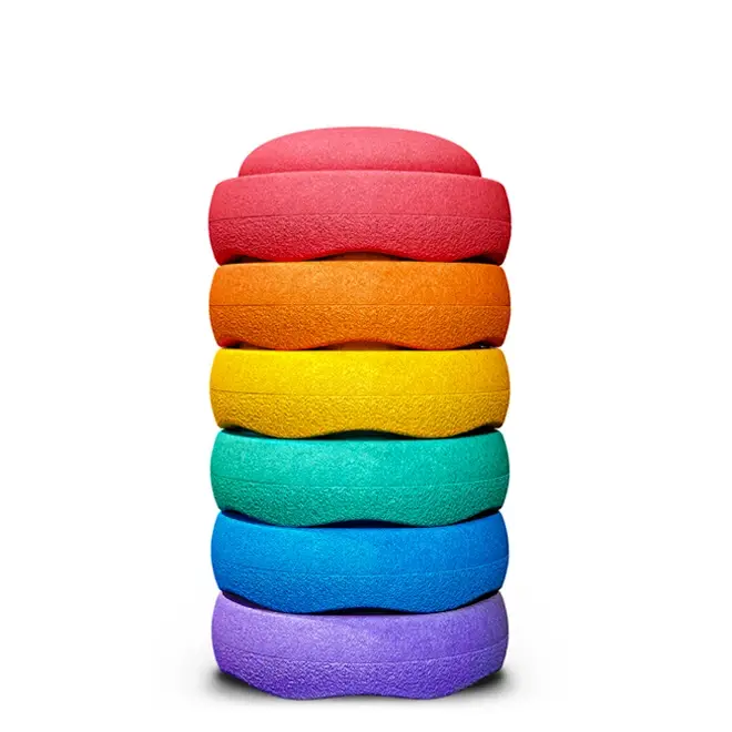 Stapelstein Mini Rainbow Classic (Set 6 stuks) - De Speelgoedwinkel