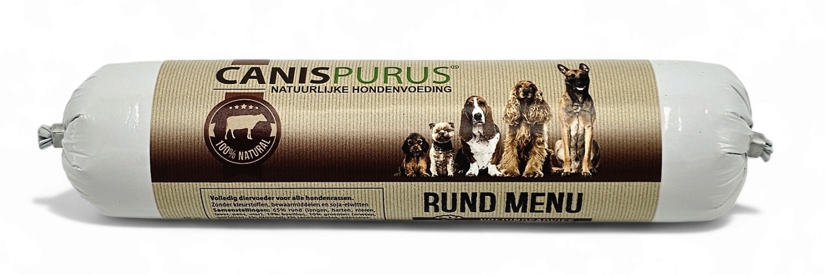 Canis Purus Gestoomd Menu - Rund | Woof & Barker - Woof & Barker