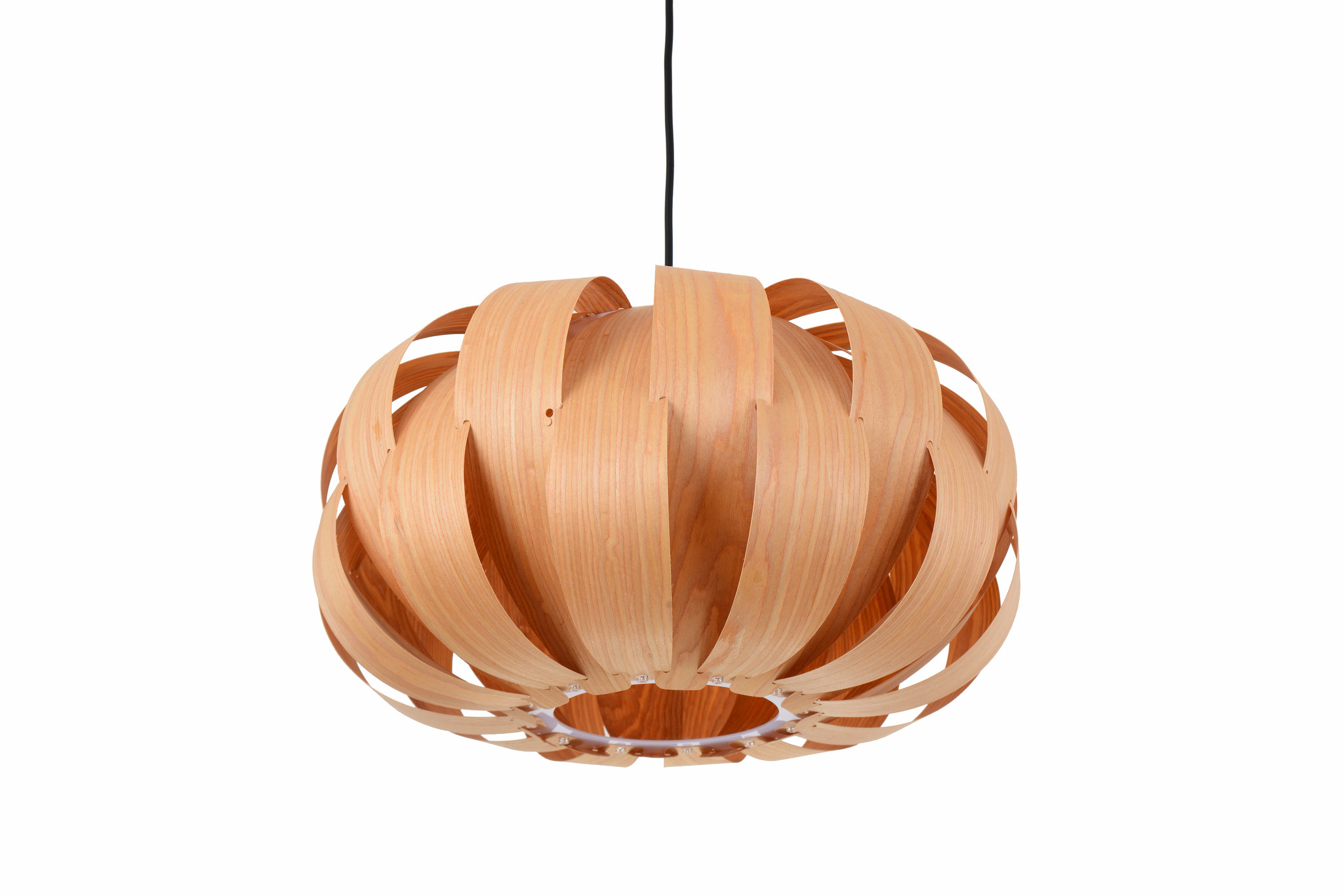 Hanglamp Hout Rond Houtkleur 45 cm - Madera Almez - A tot Z LED