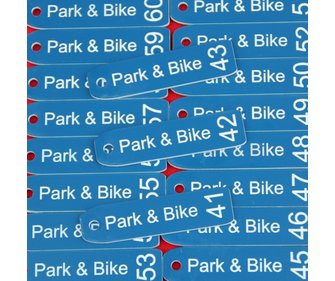 Fietslabels of scooterlabels met jouw tekst en nummers | CombiCraft