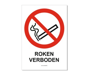 Roken verboden bord ISO 7010 P002 - 21x30cm - CombiCraft | CombiCraft