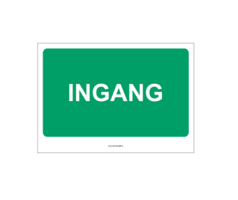 Bordje Ingang 30x21cm - Covid-19 Corona | CombiCraft