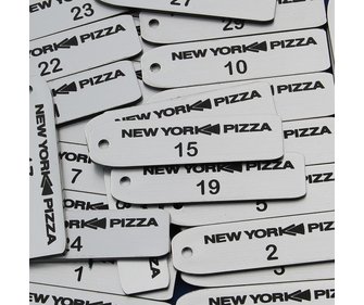 Fietslabels of scooterlabels met jouw tekst en nummers | CombiCraft