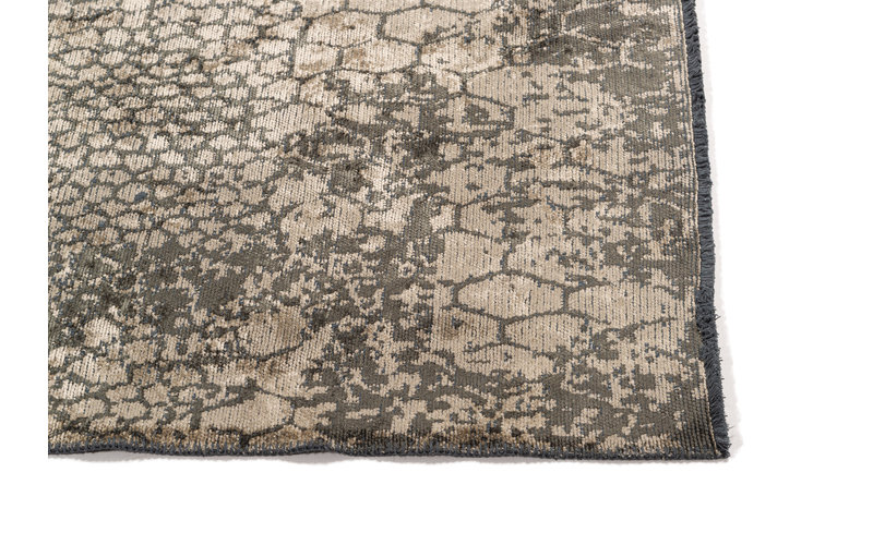 Velours vintage vloerkleed - Snake 23 Grey- Floorpassion.nl