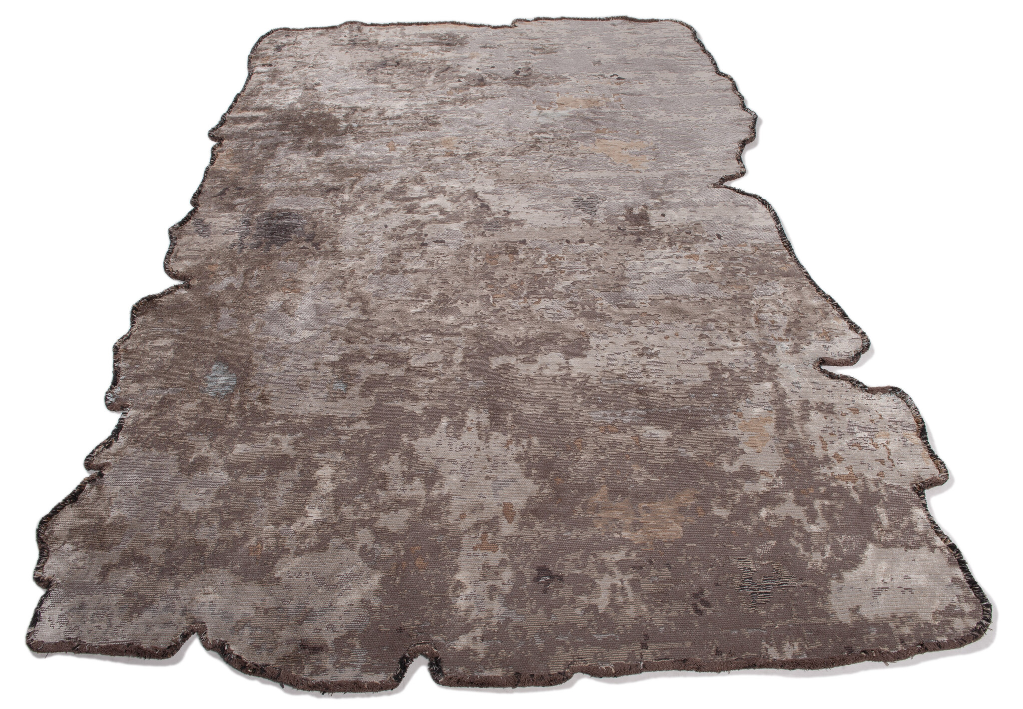 Amorf 17 - authentiek tapijt in grijze/beige mix - Floorpassion.nl