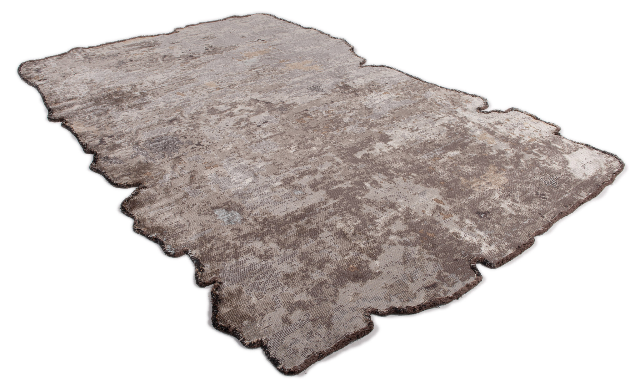 Amorf 17 - authentiek tapijt in grijze/beige mix - Floorpassion.nl