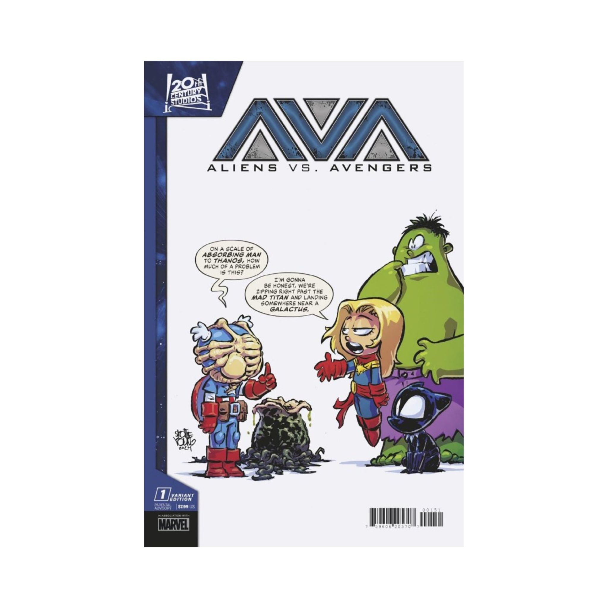Aliens vs. Avengers #1 Skottie Young Variant - Vault13 Comics