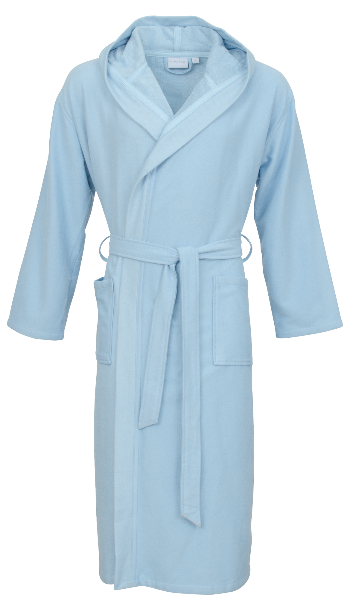 Carl Ross unisex badjas 35300 light blue L | Bedshop.nl