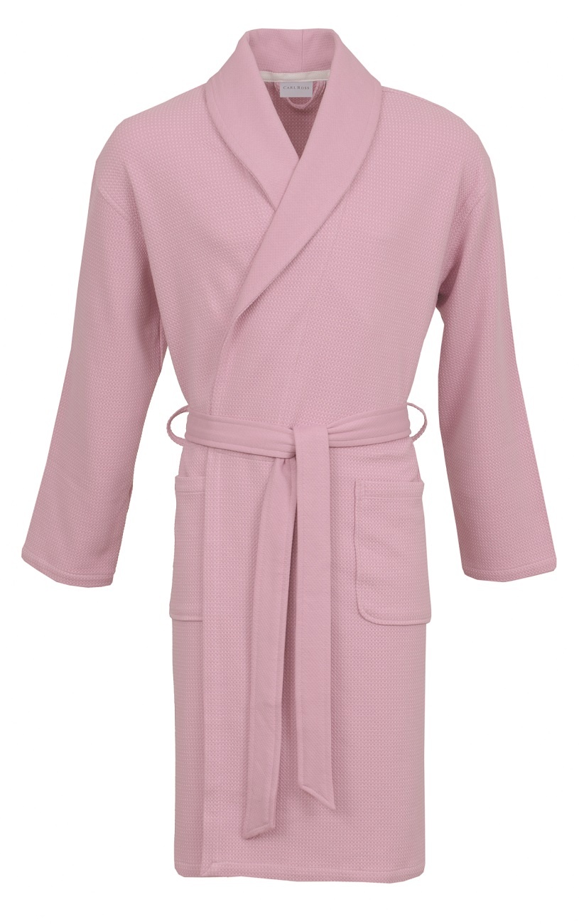Carl Ross Carl Ross Badjas 27210 Rose Quartz/offwhite L | Bedshop.nl