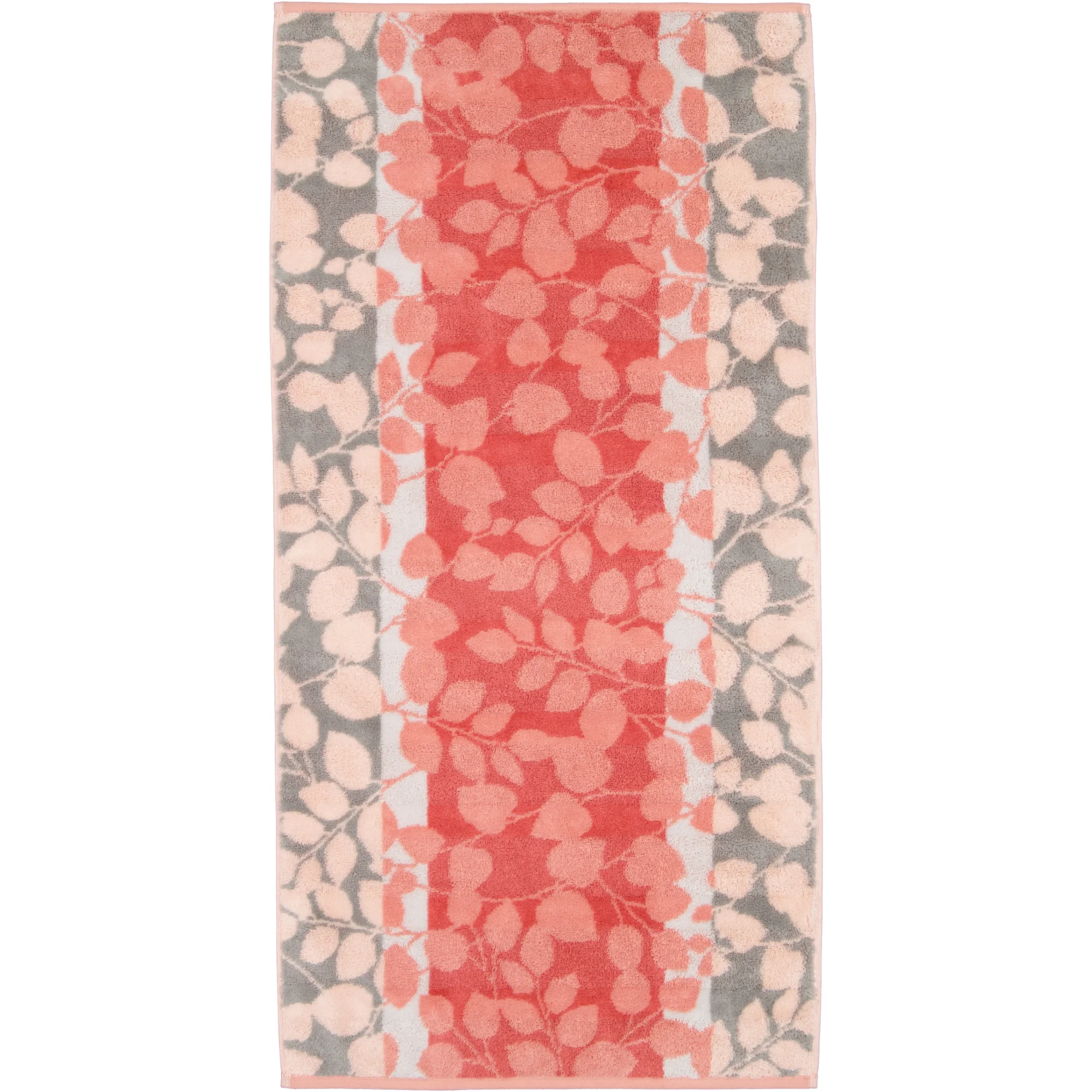 Cawö Cawo Noblesse Harmony Handdoek 50x100 koralle | Bedshop.nl