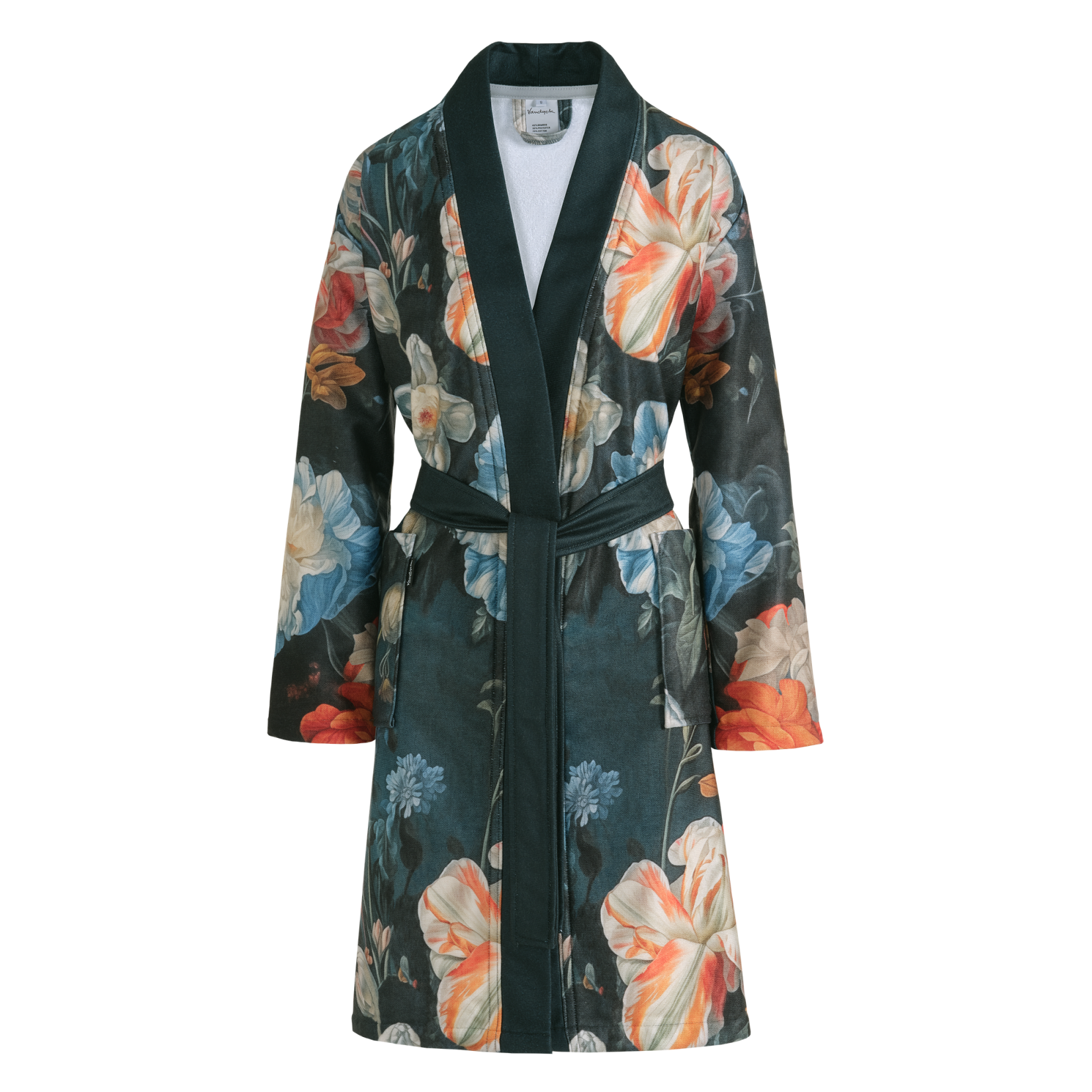 Vandyck Vandyck Badjas Vivian Large blue ink | Bedshop.nl