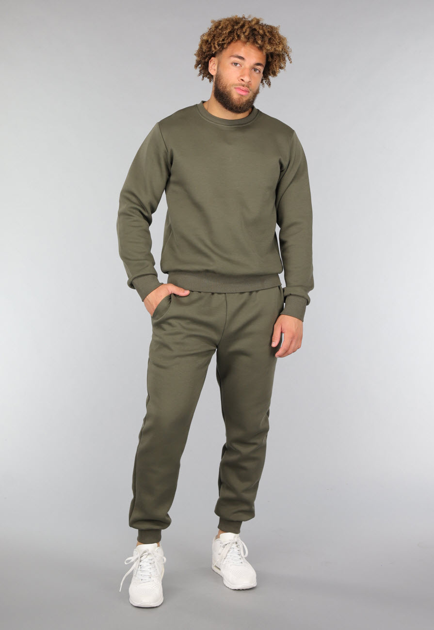 Basic Heren Huispak in Donkergroen - Black-Leo.nl