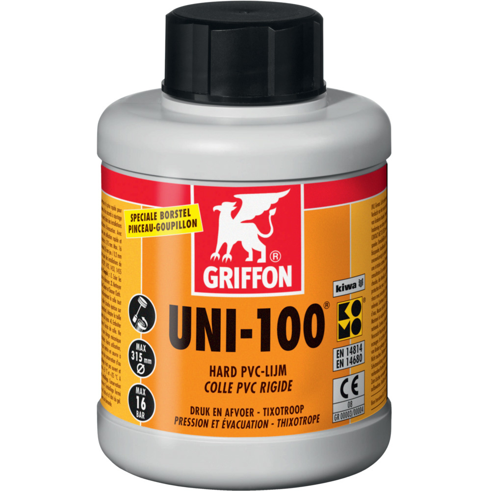 Griffon UNI-100 PVC-lijm - 250ml 6111030 / 500ml 6111040 ...