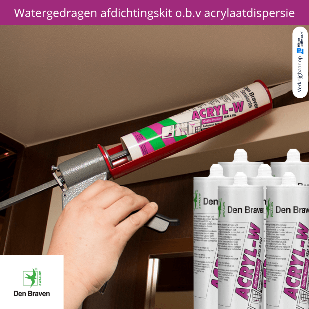 Zwaluw Acryl-W 310ml - Kittenenlijmen.nl